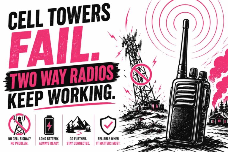 Cell Towers Fail. Two Way Radios Keep Working.